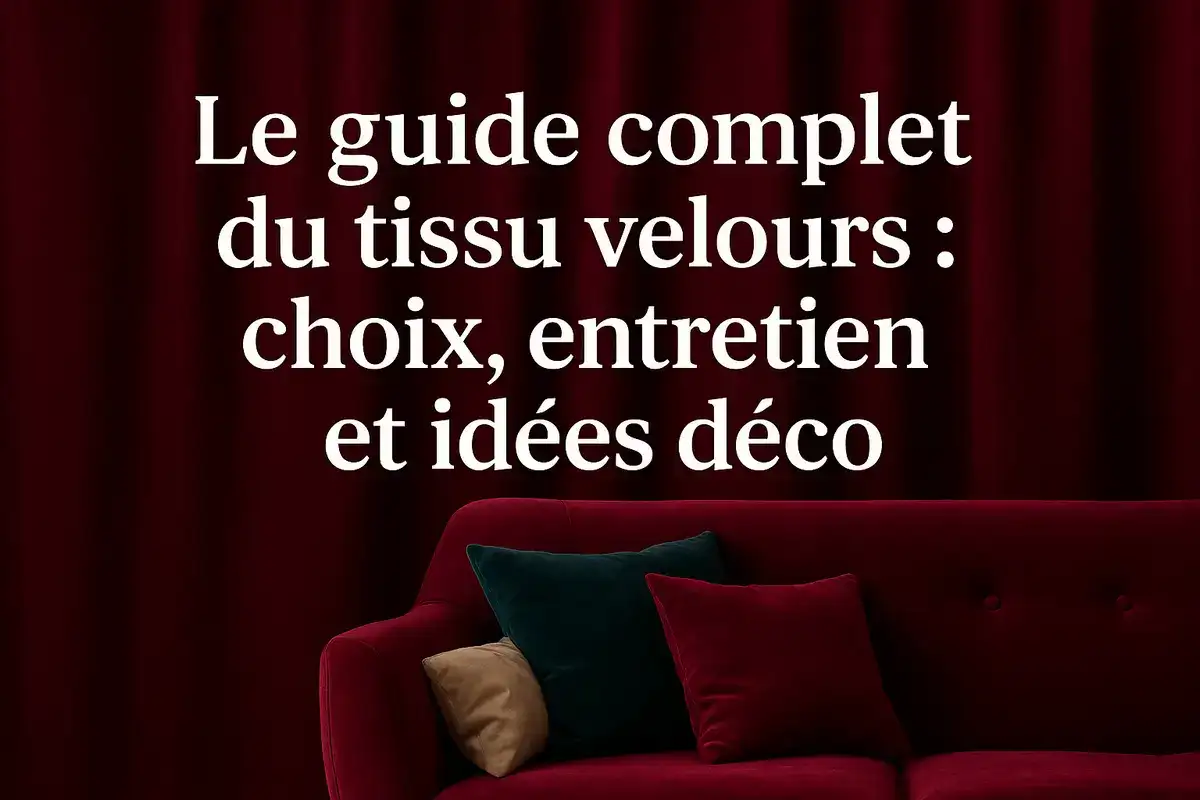 Le guide complet du tissu velours : choix et entretien